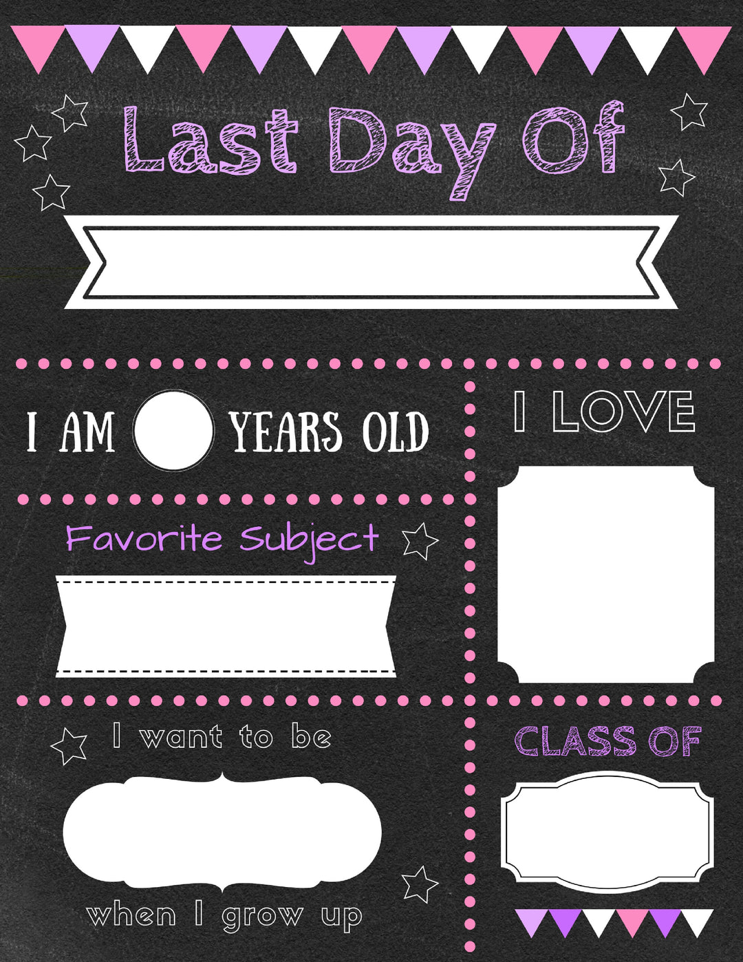 Last Day of School Signs, 3 Designs, Instant Download – Sew Sticky Designs