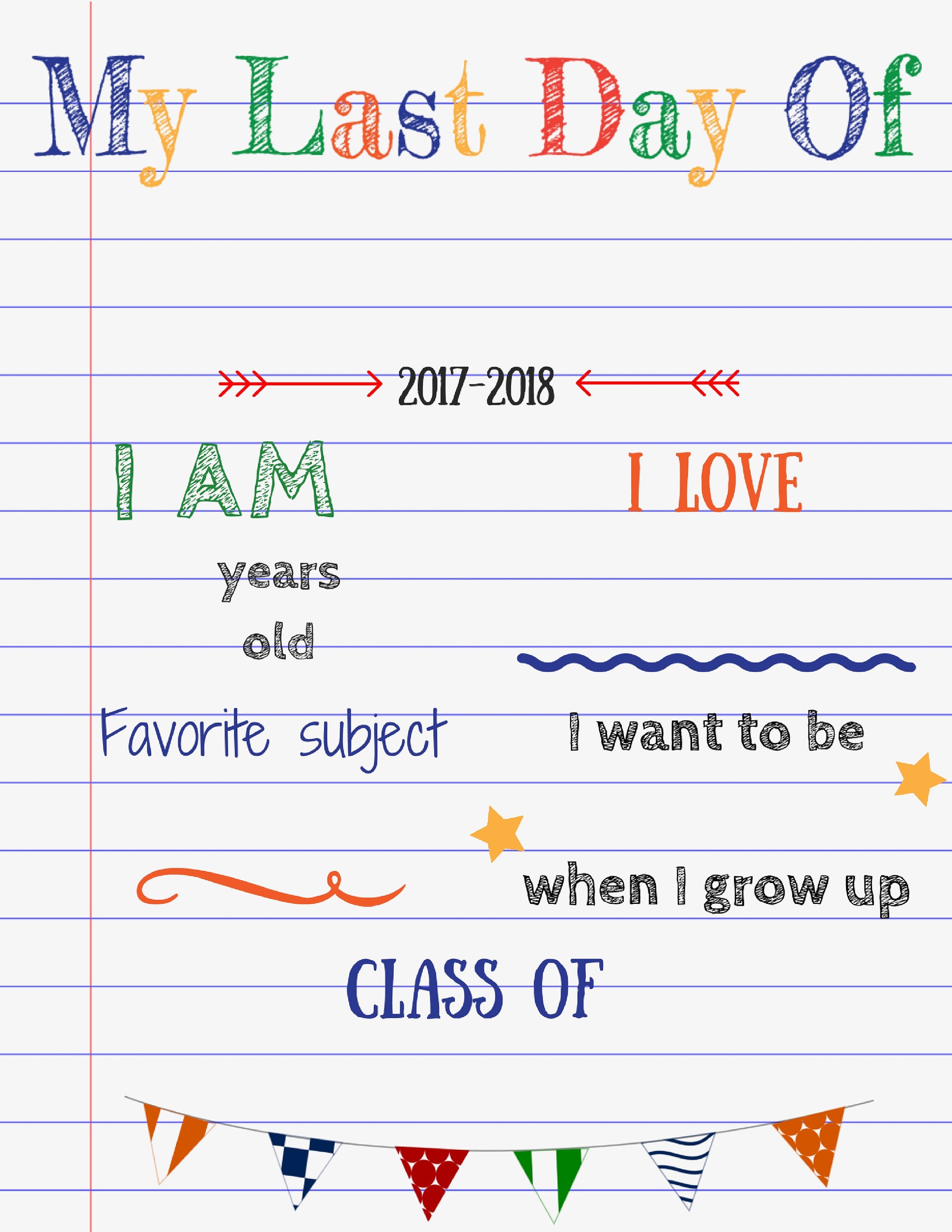 Last Day of School Signs, 3 Designs, Instant Download – Sew Sticky Designs